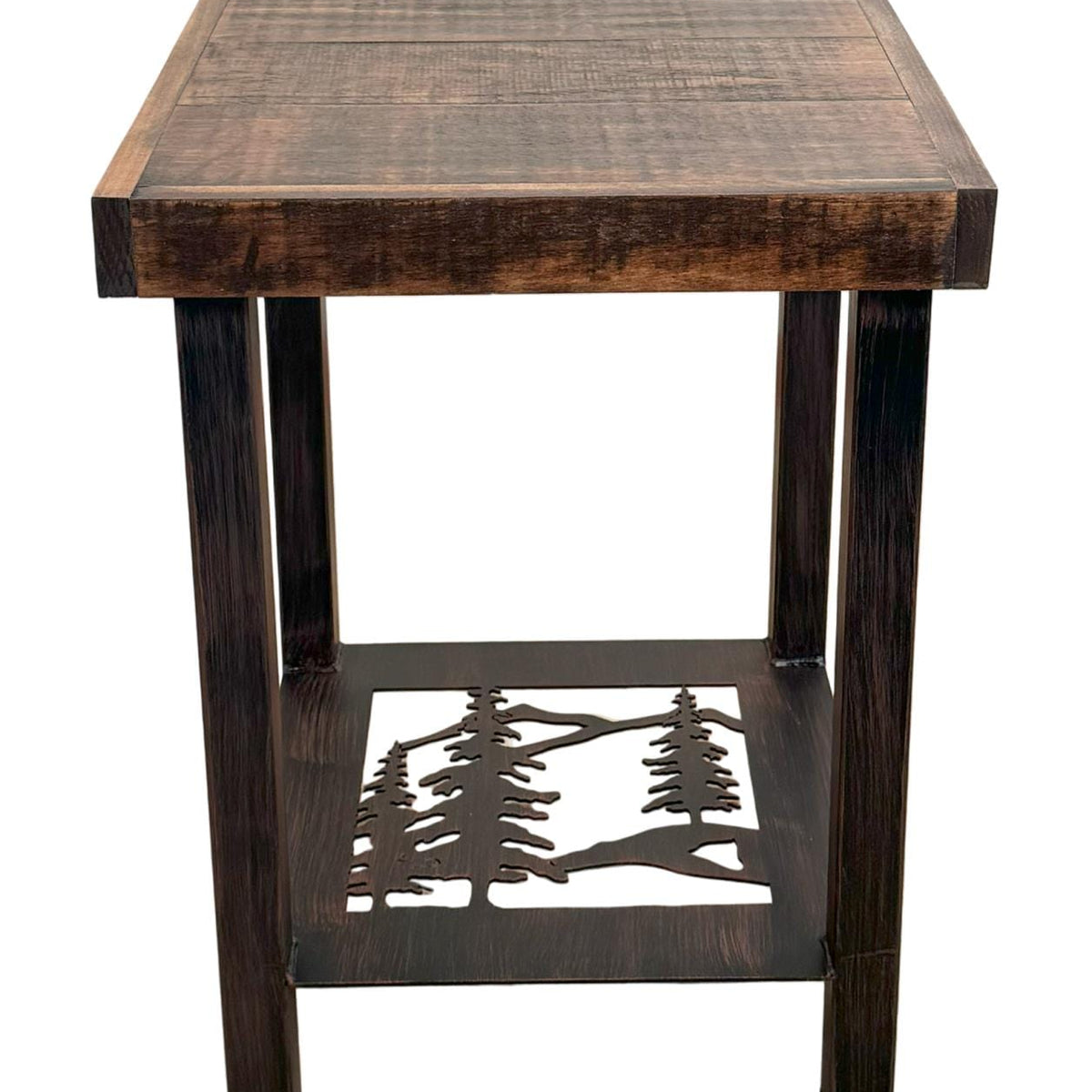 Rough Stain Forest End Table – The Cabin Place
