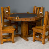 Wooden Poker Tables & Rustic Board Game Tables | Cabin Place