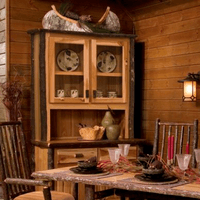Rustic Farmhouse Kitchen Hutches & Buffets | Cabin Place
