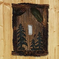 Log Cabin Wall Outlet & Switch Plate Covers | Cabin Place