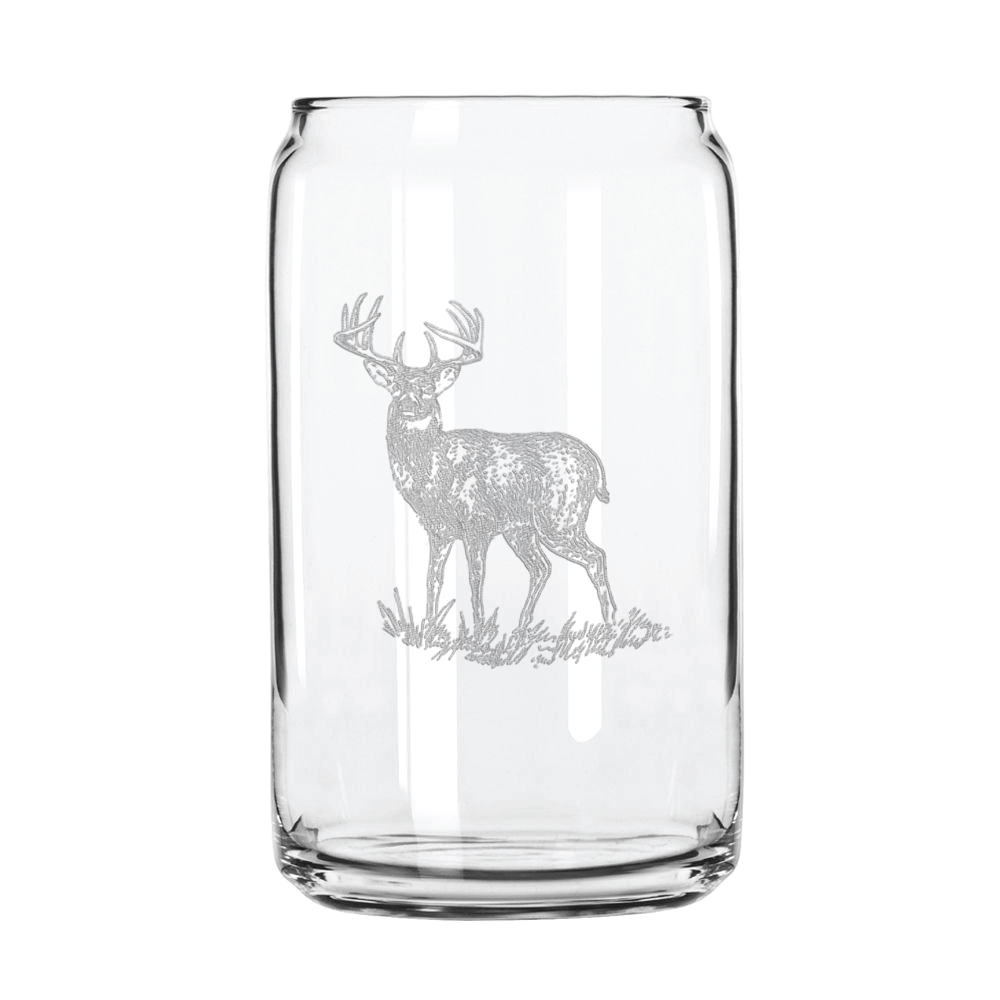 Deer 16 oz. Can Glass Sets | Cabin Place