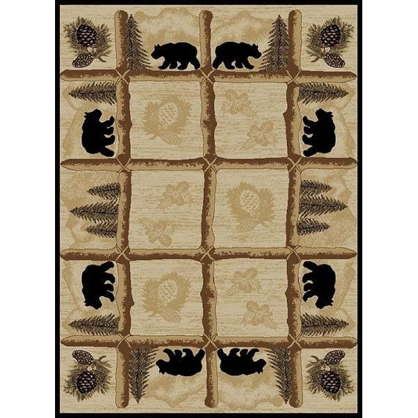 Toccoa Bears Rug | Cabin Place