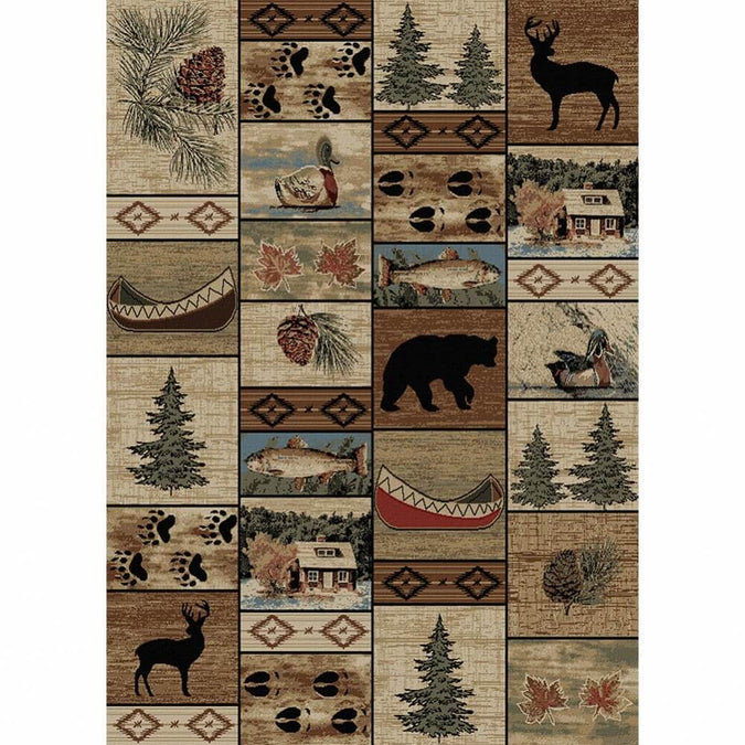 Rustic Area Rugs For Your Cabin Or Lodge | Cabin Place – The Cabin Place
