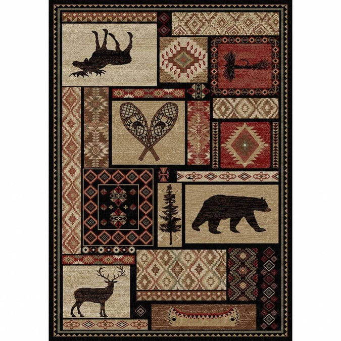 Rustic Area Rugs For Your Cabin Or Lodge | Cabin Place – The Cabin Place