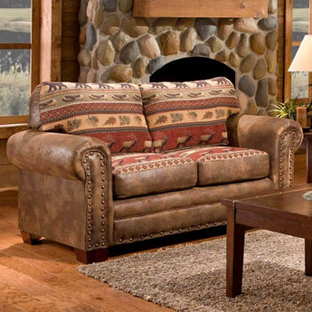 Rustic Sofas & Couches | Faux Leather & More | Cabin Place – The Cabin ...