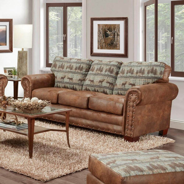 Rustic Sofas & Couches | Faux Leather & More | Cabin Place – The Cabin ...