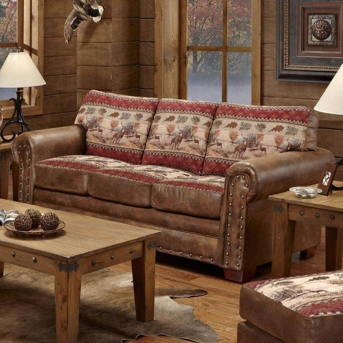 Rustic Sofas & Couches | Faux Leather & More | Cabin Place – The Cabin ...