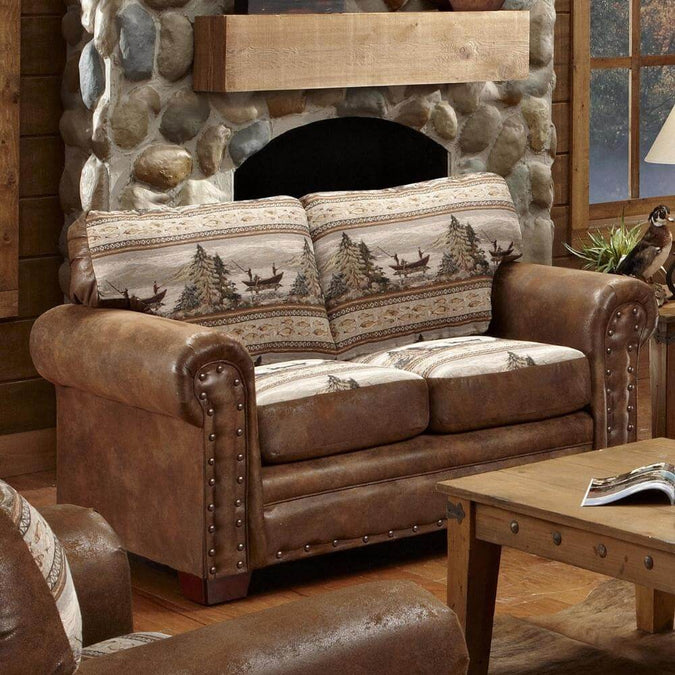 Rustic Sofas & Couches | Faux Leather & More | Cabin Place – The Cabin ...