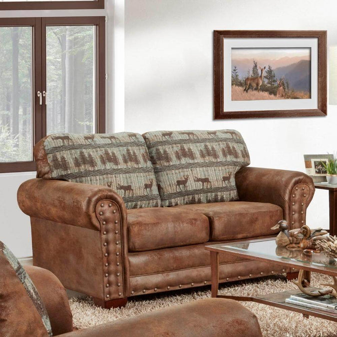 Rustic Sofas & Couches | Faux Leather & More | Cabin Place – The Cabin ...