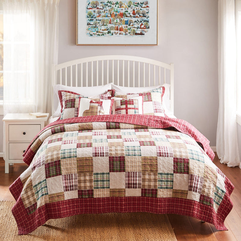 Princeton Red Quilt Set | Cabin Place