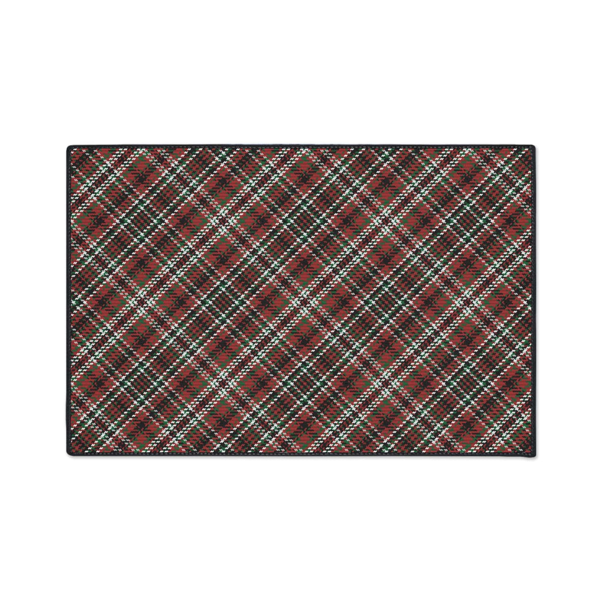 Red Green Scottish Tartan Plaid Non-Slip Rug | Cabin Place – The Cabin ...