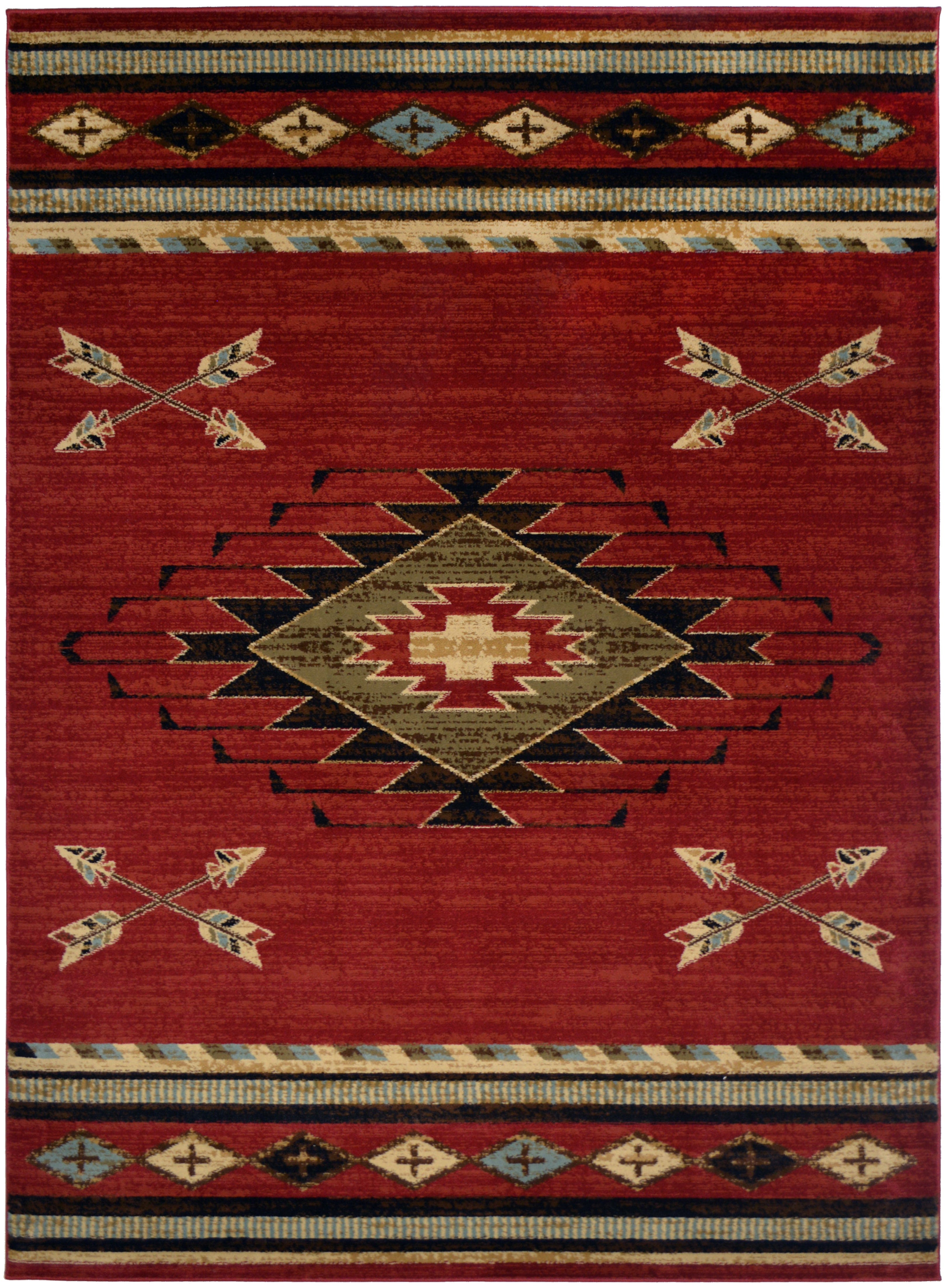 Red Sun Western Area Rug | Cabin Place