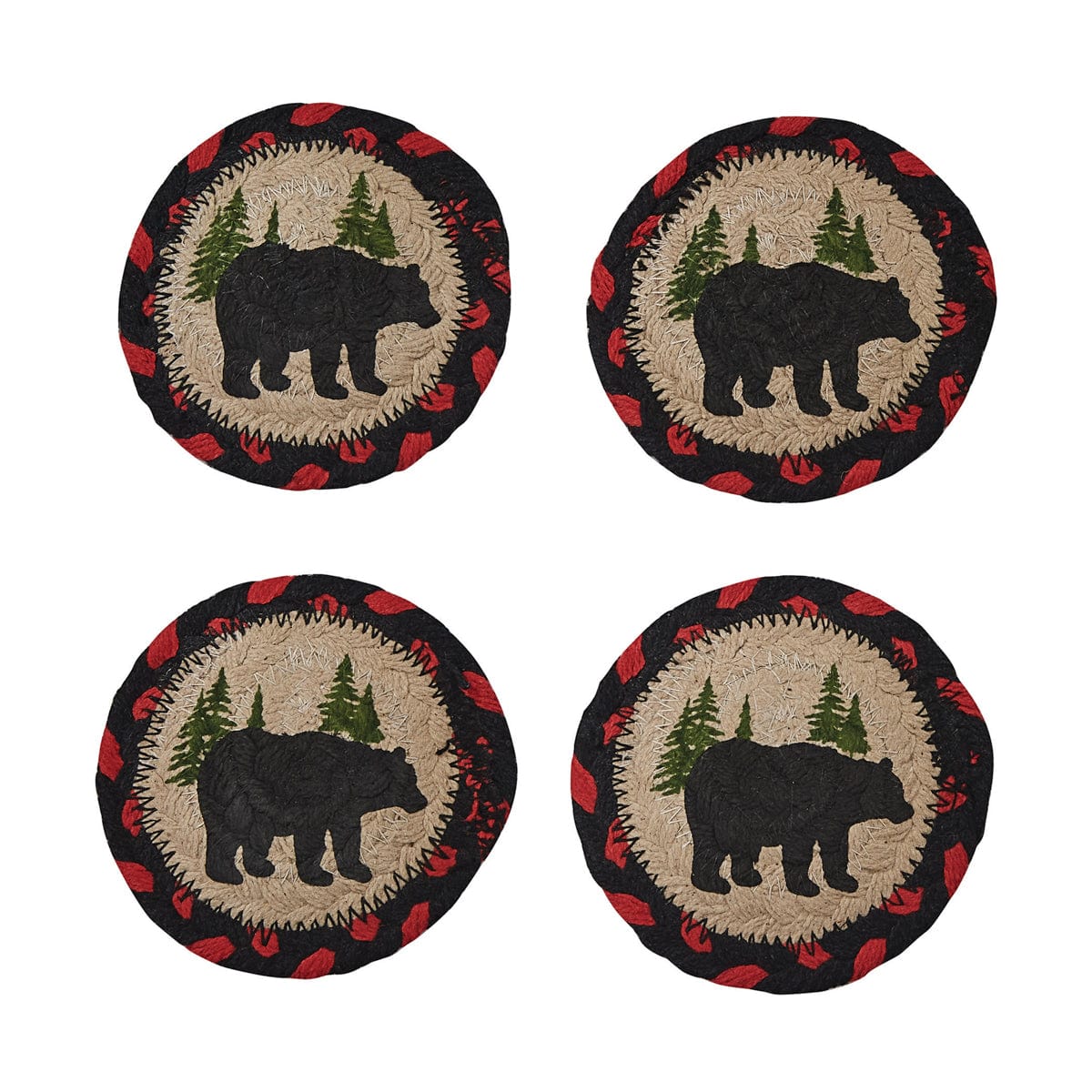 Bear Braid Coaster Set | Cabin Place – The Cabin Place