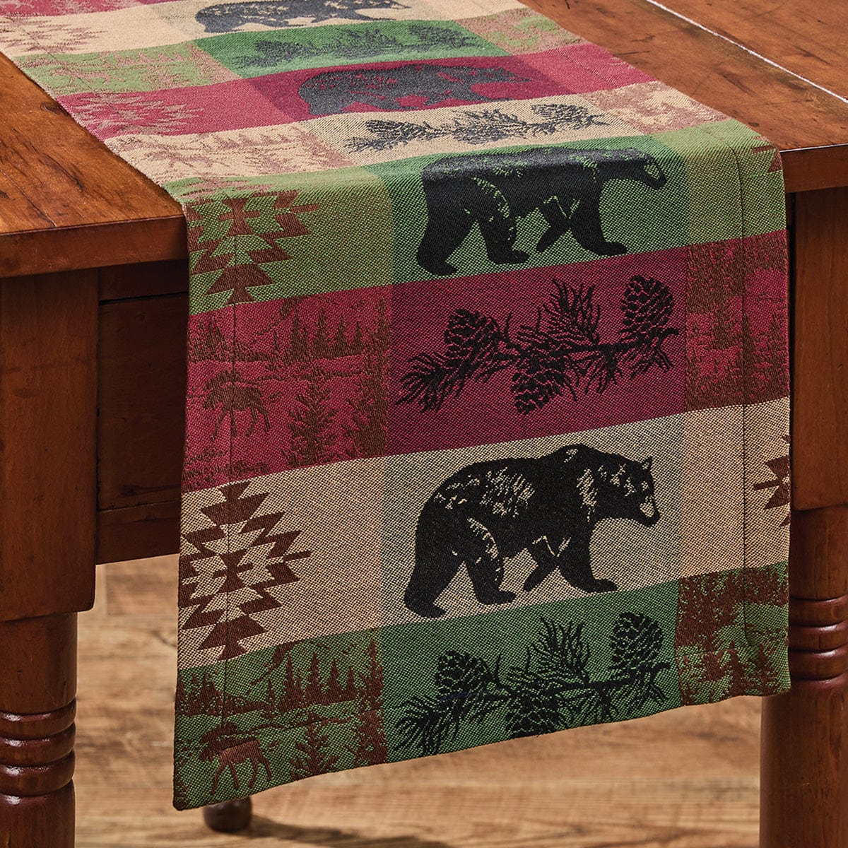 Wildlife Mix 36" Table Runner | Cabin Place