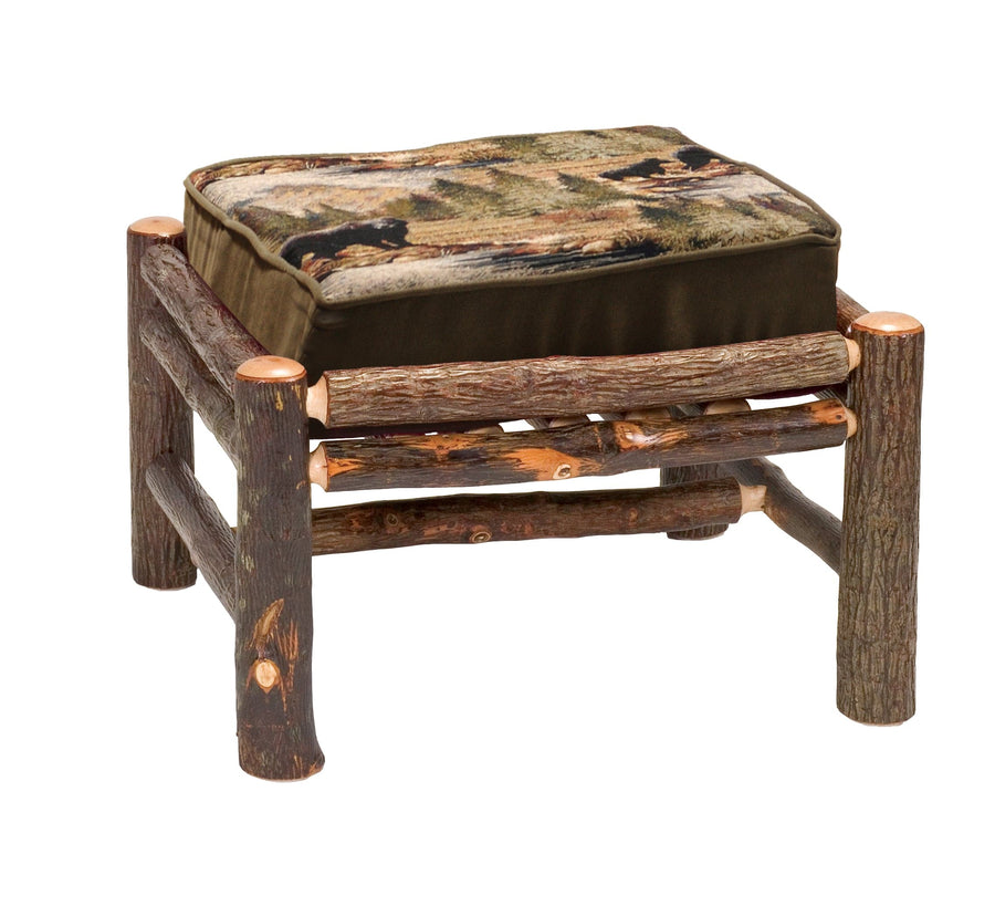 Rustic Footstools & Faux Leather Ottomans | Cabin Place – The Cabin Place