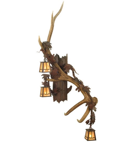 26" Elk 3 Light Antler Wall Sconce – The Cabin Place