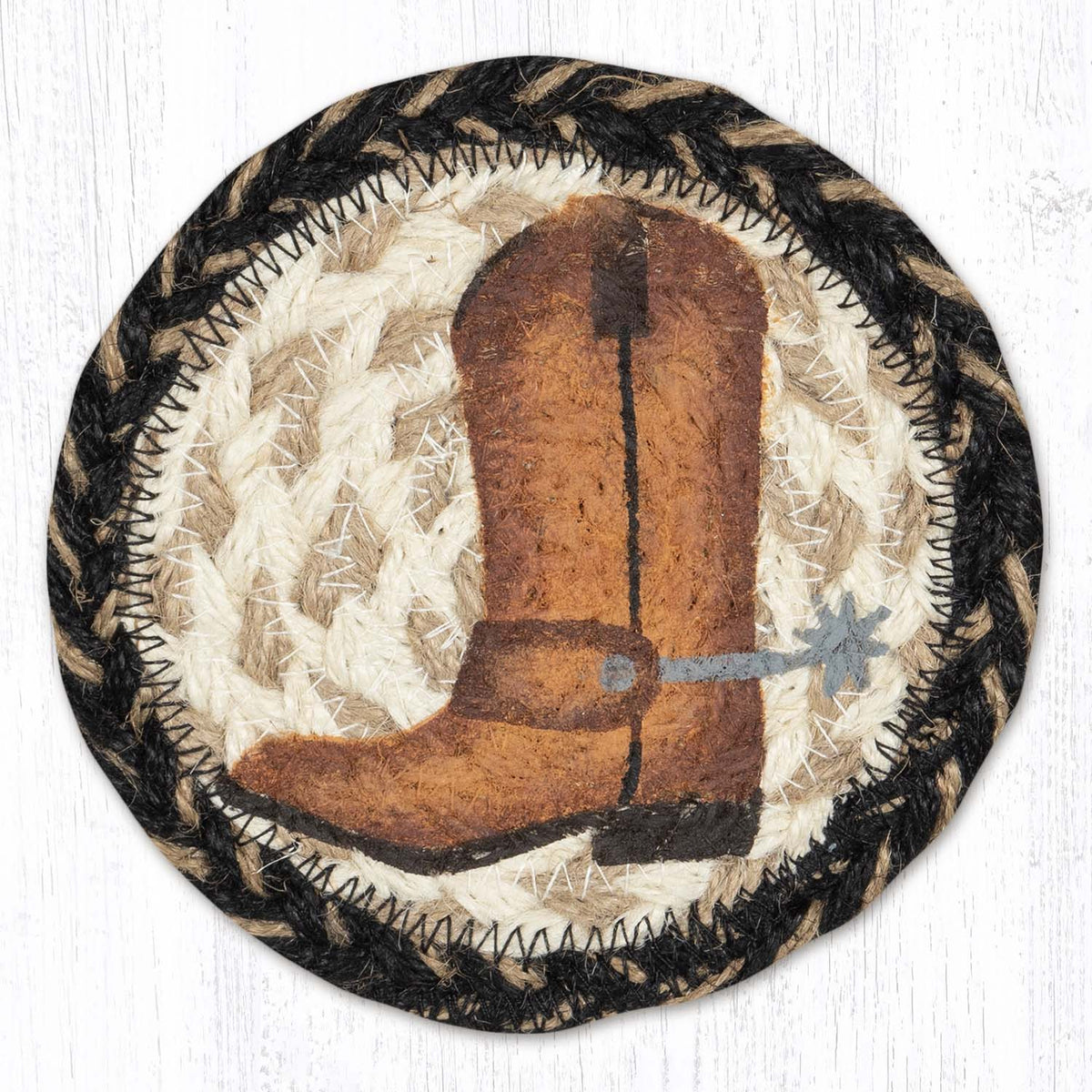 Boot & Spur Printed Coaster – The Cabin Place