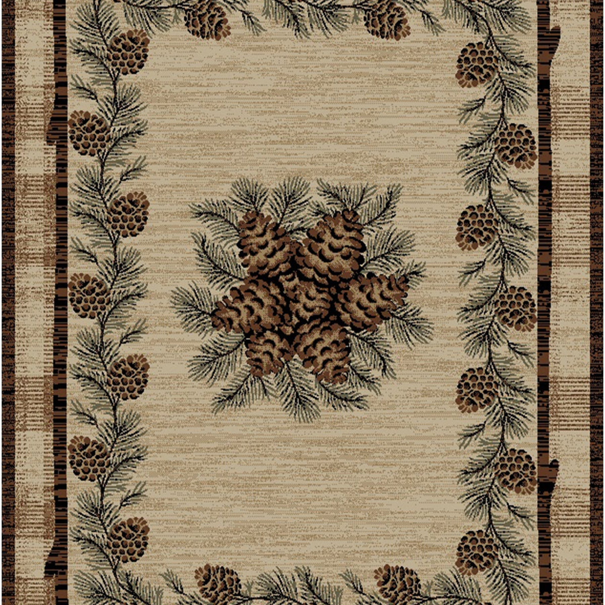 Pinecone Crown Area Rug – The Cabin Place