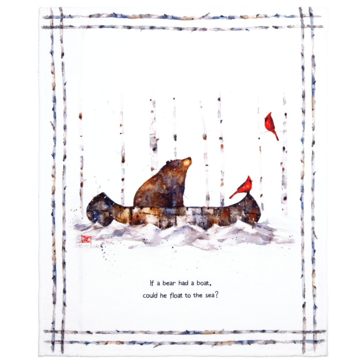 Bear Float Plush Throw – The Cabin Place
