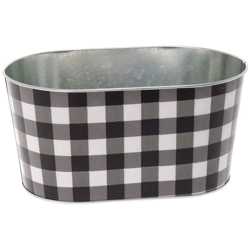 Classic Checkered Oval Tin – The Cabin Place