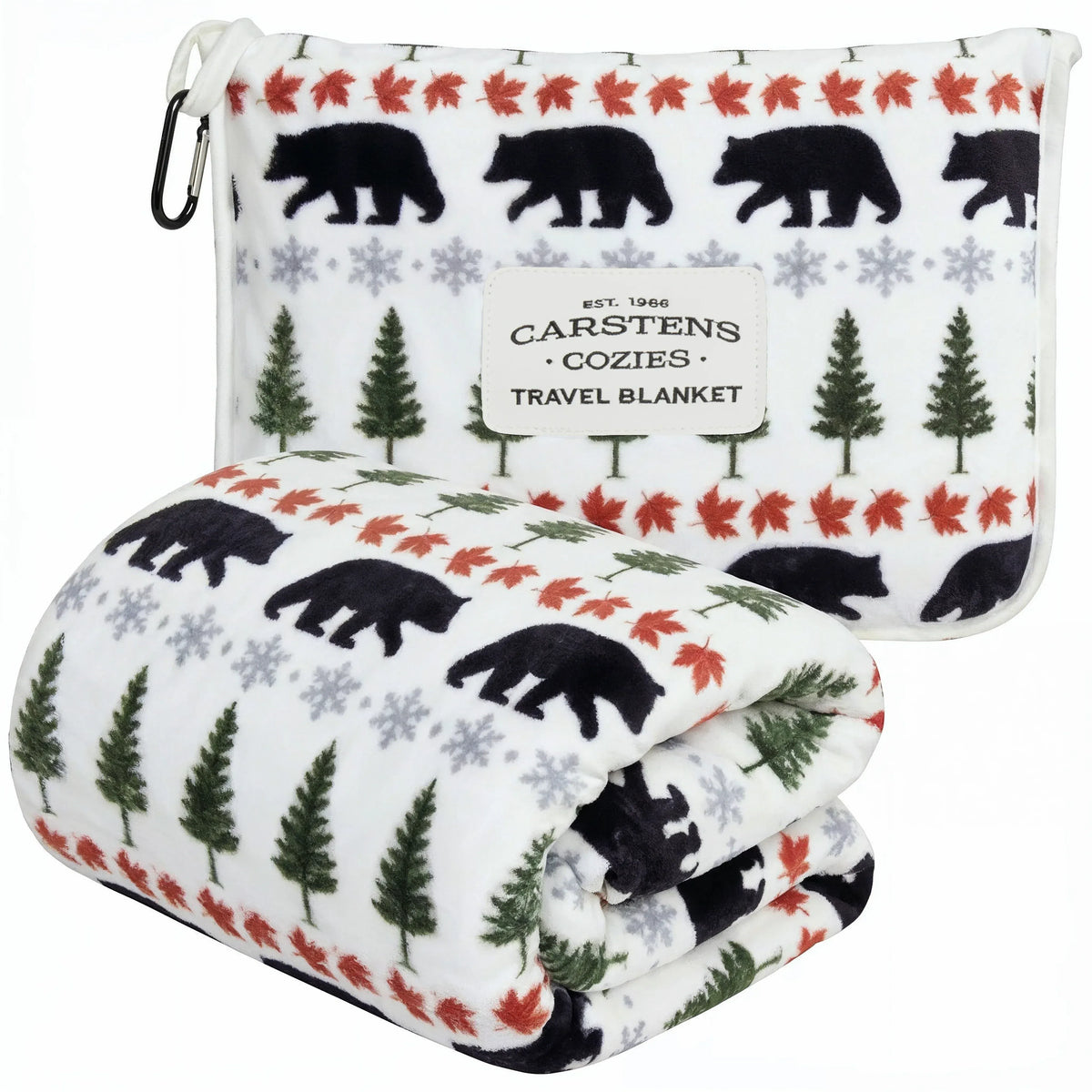 Snowcap Bear Travel Blanket – The Cabin Place