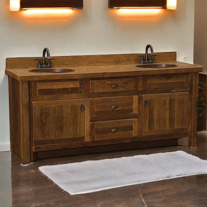 Custom & Handcrafted Rustic Bathroom Vanities | Cabin Place – The Cabin ...