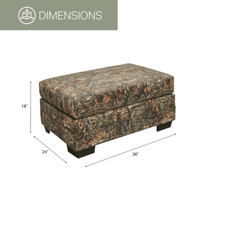 Rustic Footstools & Faux Leather Ottomans | Cabin Place – The Cabin Place