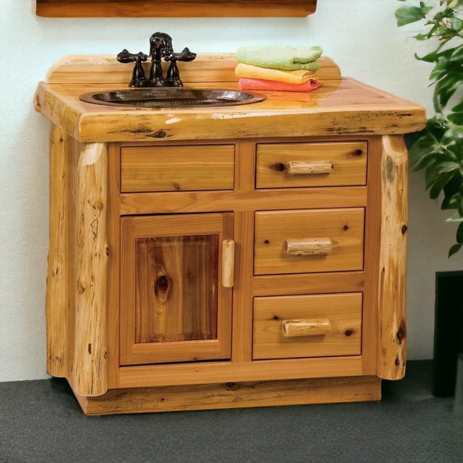 Custom & Handcrafted Rustic Bathroom Vanities | Cabin Place – The Cabin ...