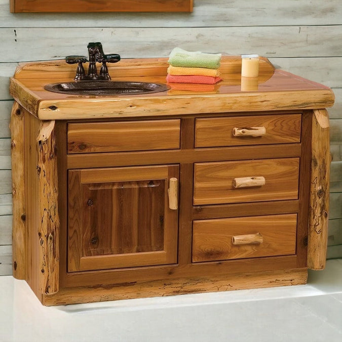 Custom & Handcrafted Rustic Bathroom Vanities | Cabin Place – The Cabin ...