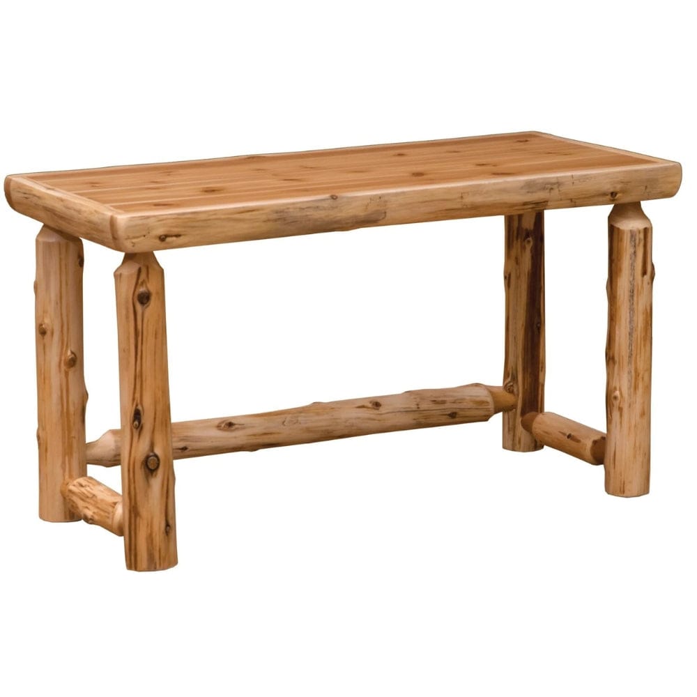 Cedar Log Open Writing Desk – The Cabin Place