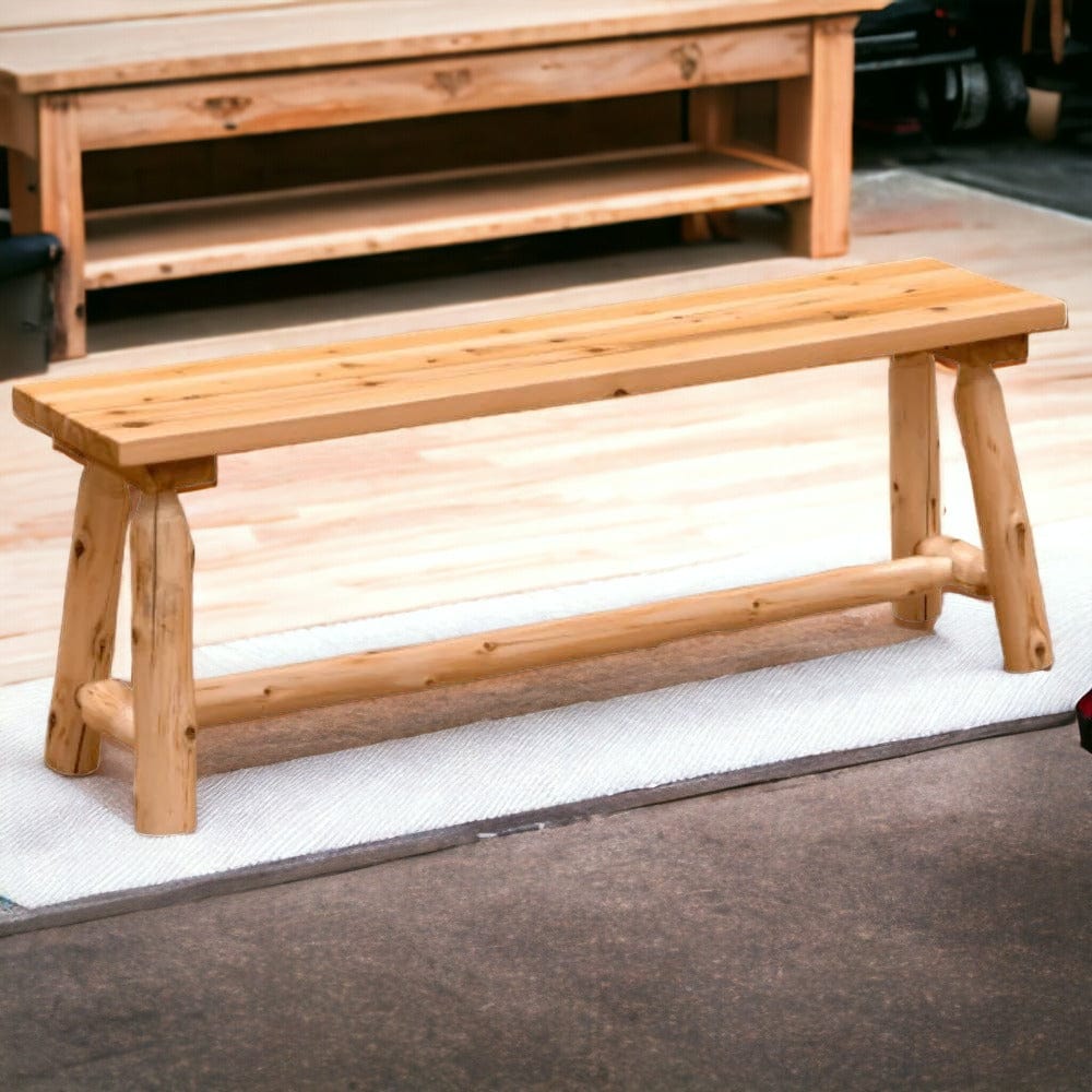 Dakota Log Bench | Cabin Place