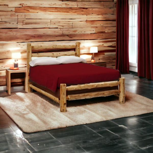 Rustic Beds | Barnwood, Hickory, Cedar, & More | Cabin Place – The ...
