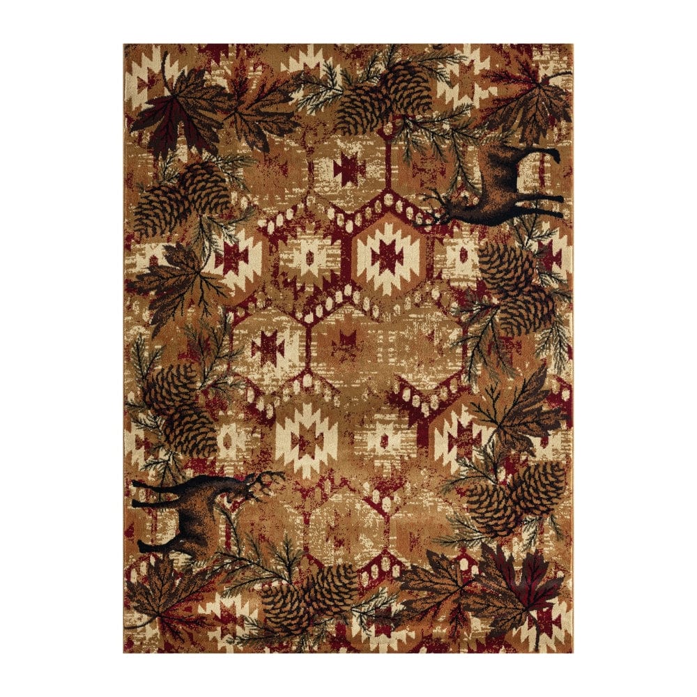 Pine Check Area Rug | Cabin Place