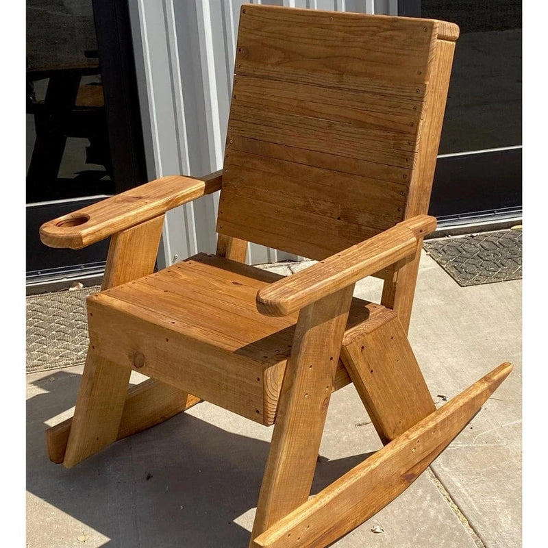 Rustic Outdoor Rocking Chair | Cabin Place – The Cabin Place