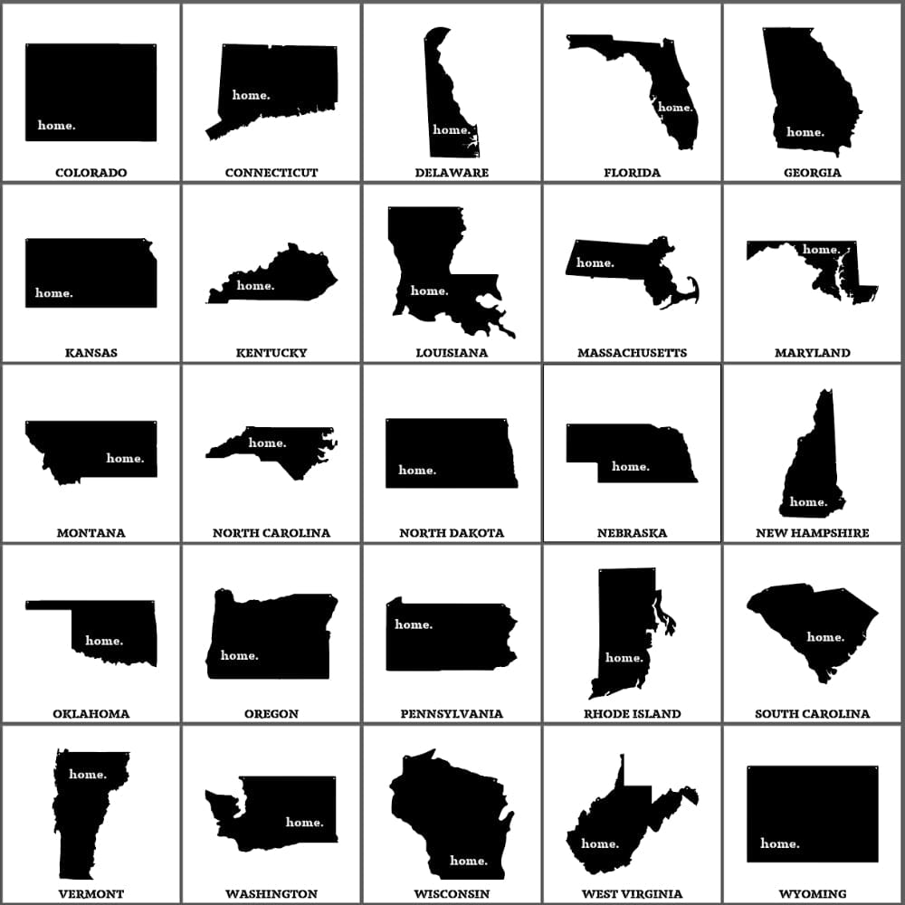 State Metal Sign | Cabin Place