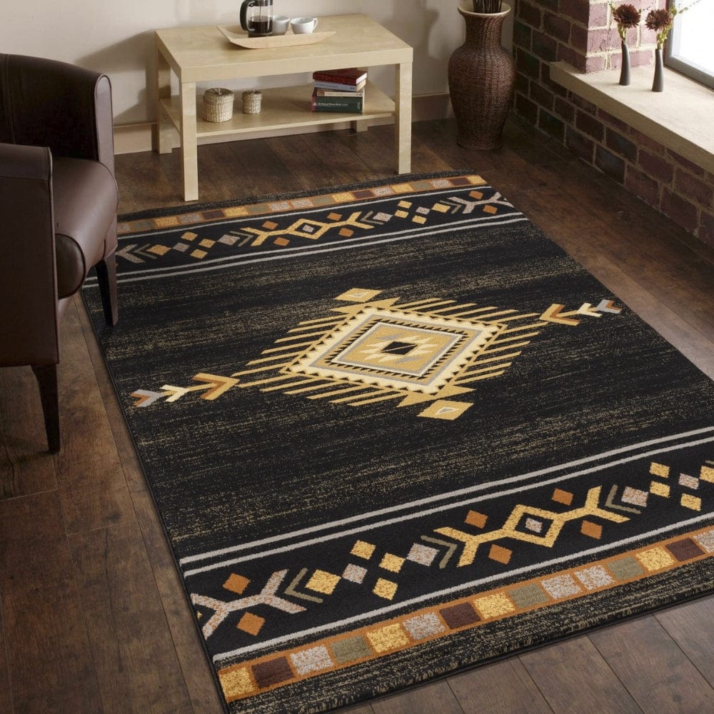 Tempe Dark Area Rug | Cabin Place – The Cabin Place