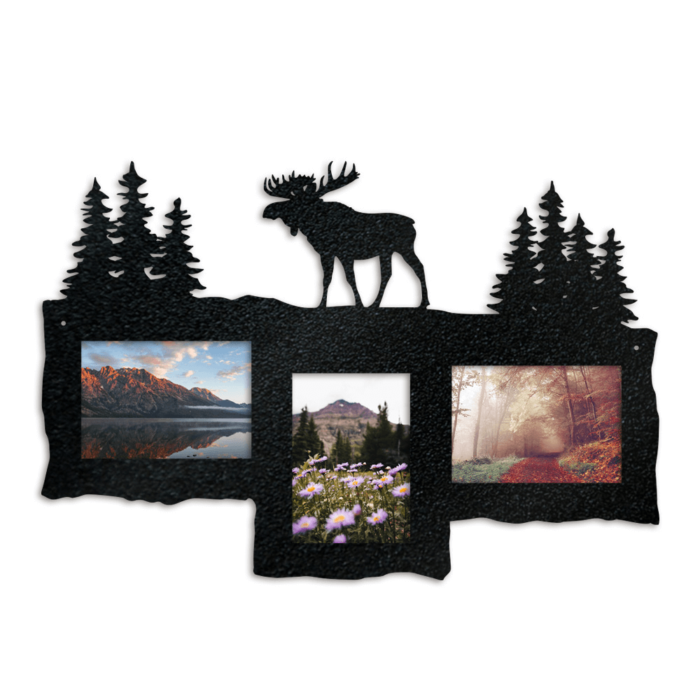 Moose Triple Photo Frame | Cabin Place