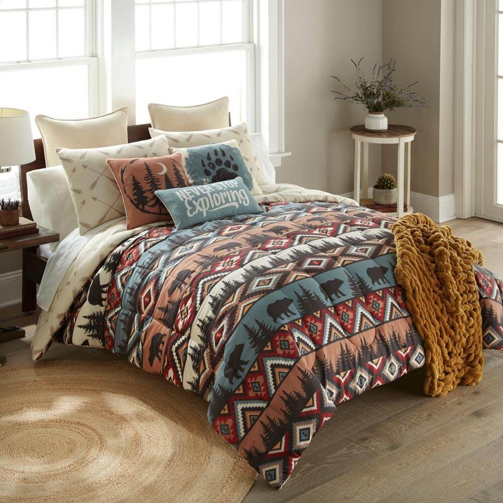 Native Bears Comforter Set | Cabin Place – The Cabin Place