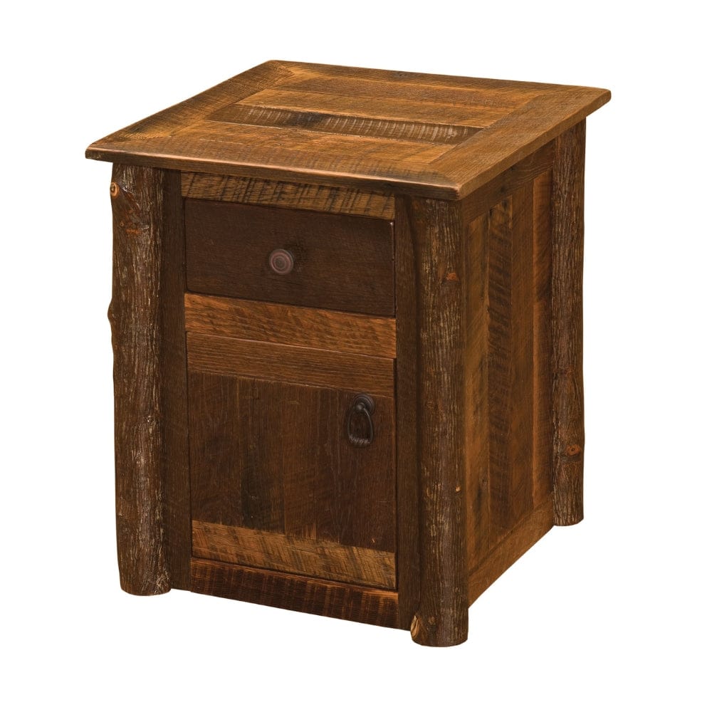 Roanoke Tobacco Enclosed End Table | Cabin Place