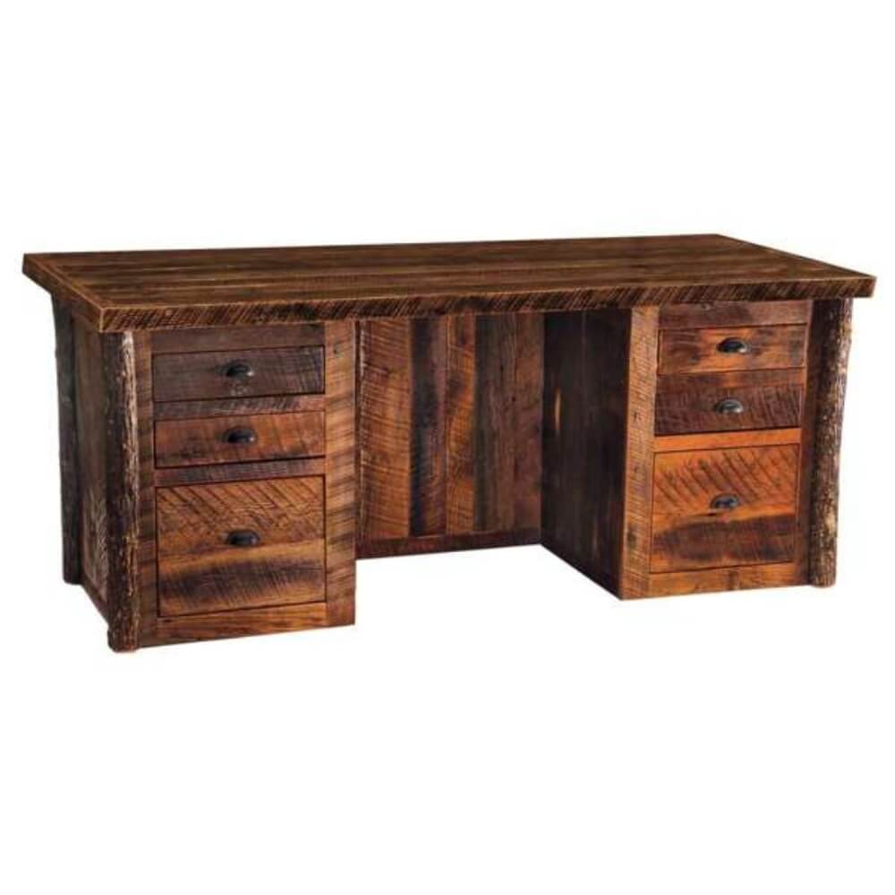 Roanoke Tobacco Executive Desk | Cabin Place – The Cabin Place