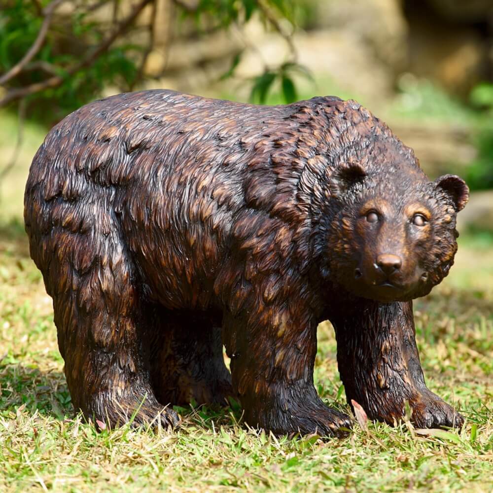 Rustic Bear Garden Statue | Cabin Place