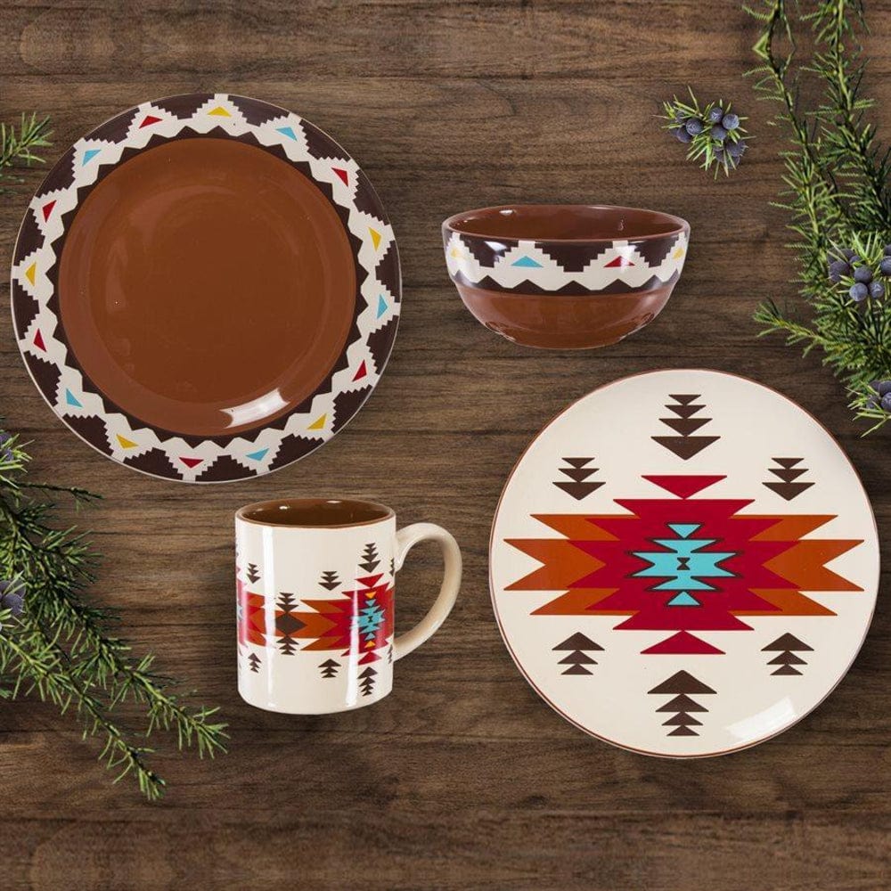 Santa Fe Sun 16 PC Dinnerware Set | Cabin Place