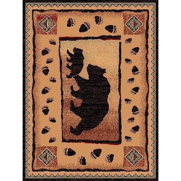 Bears Are Here Rustic Area Rug | Cabin Place – The Cabin Place