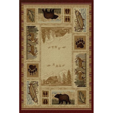 Mountain Cabin Lodge Area Rug | Cabin Place – The Cabin Place
