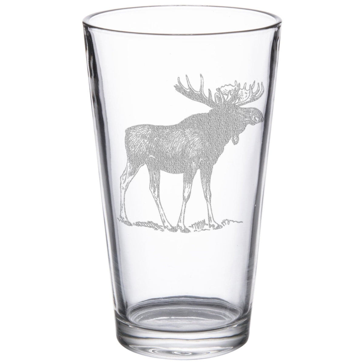 Moose 16 oz. Etched Beverage Glass Sets | Cabin Place – The Cabin Place