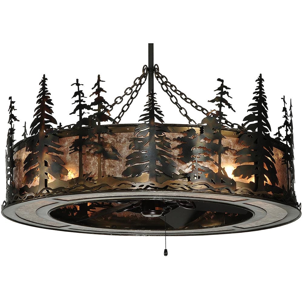 Rustic Ceiling Fans For Cabins | Shelly Lighting