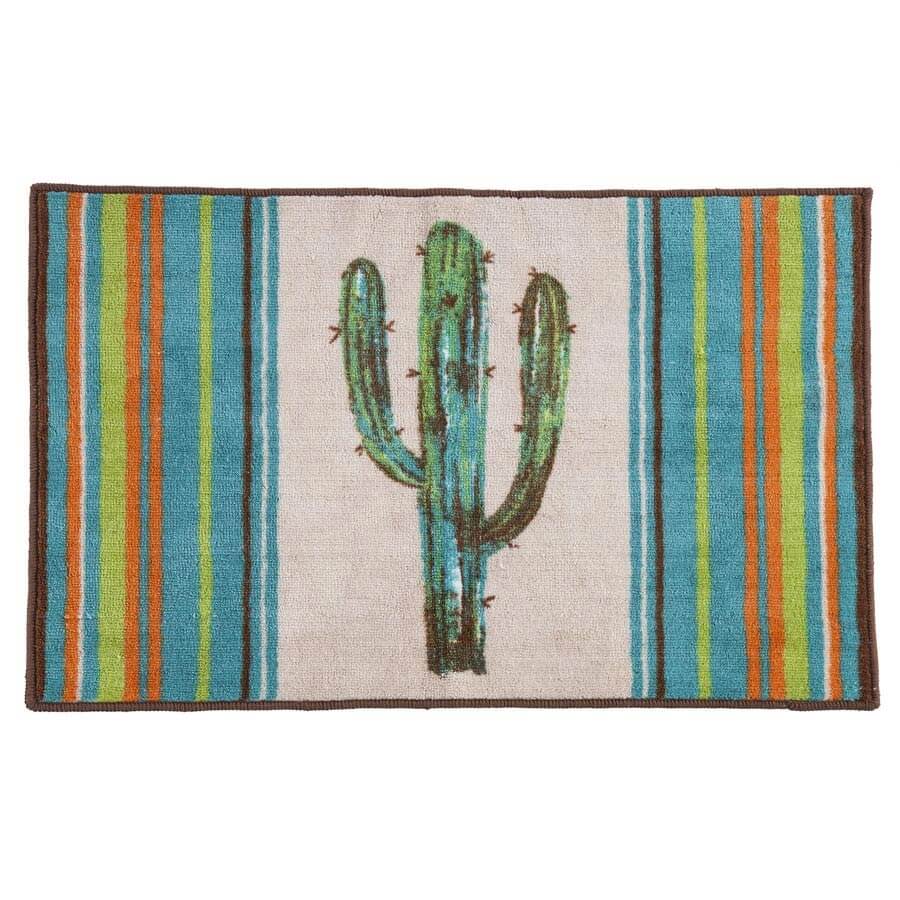 Southwest Cactus Bath Mat | Cabin Place – The Cabin Place